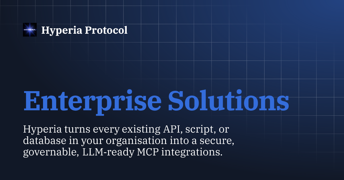 Enterprise Solutions | Hyperia Protocol